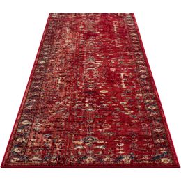 Läufer Home Affaire "Clovis" Teppiche Gr. B/L: 90 cm x 250 cm, 11 mm, 1 St., rot Küchenläufer