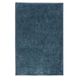 Hochflor-Teppich freundin Home Collection "Soft Twist" Teppiche Gr. B/L: 200 cm x 280 cm, 35 mm, 1 St., blau (petrol) Esszimmerteppiche