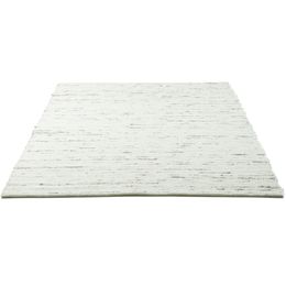 Wollteppich Theko "Alm-Glück" Teppiche Gr. B/L: 140 cm x 200 cm, 12 mm, 1 St., grau (natural grey) Schurwollteppiche