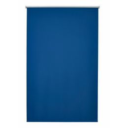 Seitenzugrollo GOOD LIFE "Amelie" Rollos Gr. 230 cm, 102 cm, blau (blau, silberfarben) Seitenzugrollos