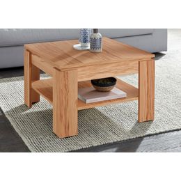 Couchtisch Woltra "FCT" Tische Gr. B/H/T: 70 cm x 45 cm x 70 cm, beige (kernbuche) Holz-Couchtische Couchtisch Eckige Couchtische Tisch