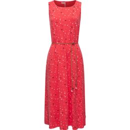 Blusenkleid Ragwear "Stepnie" Gr. S (36), Normalgrößen, rot Damen Kleider Strandkleider