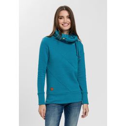 Sweater Ragwear "VIOLLA" Gr. S (36), blau (2040 blue) Damen Sweatshirts