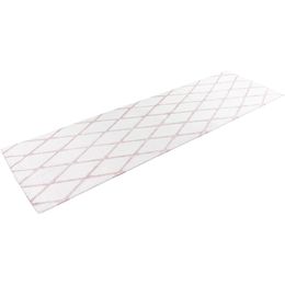 Läufer Home Affaire "Tilana" Teppiche Gr. B/L: 80 cm x 250 cm, 20 mm, 1 St., rosa (weiß, rosé) Teppichläufer