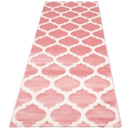 Läufer Home Affaire "Fenris" Teppiche Gr. B/L: 90 cm x 250 cm, 12 mm, 1 St., rosa Teppichläufer