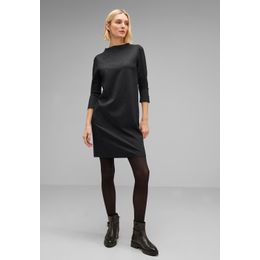 Jerseykleid Street One Gr. 44, EURO-Größen, schwarz (black) Damen Kleider Freizeitkleider