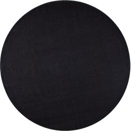Teppich Hanse Home "Shashi" Teppiche Gr. Ø 200 cm, 8,5 mm, 1 St., schwarz Esszimmerteppiche