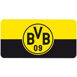 Wandtattoo Wall-Art "Borussia Dortmund Banner gelb" Wandtattoos Gr. B/H/T: 150 cm x 75 cm x 0,1 cm, bunt (mehrfarbig) Wandtattoos Wandsticker