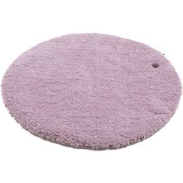 Badematte Tom Tailor HOME "Cozy Bath UNI" Badematten Gr. rund (Ø 90 cm), 1 St., Polyester, rosa (rose) Einfarbige Badematten