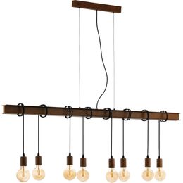 Hängeleuchte Eglo "TOWNSHEND 4" Lampen Gr. Höhe: 110,00 cm, braun (braun, schwarz) Pendelleuchten und Hängeleuchten