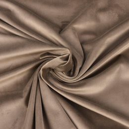 OTTO Stoff Samtstoff Dekostoff Italian Velvet Samt taupe 1,45cm, braun