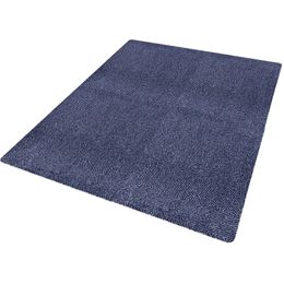 Teppich Hanse Home "Clean & Go" Teppiche Gr. B/L: 100 cm x 150 cm, 7 mm, 1 St., schwarz (dunkelblau, schwarz) Esszimmerteppiche