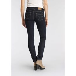 Skinny-fit-Jeans Arizona "Shaping" Gr. 22, K + L Gr, blau (rinsed) Damen Jeans Röhrenjeans