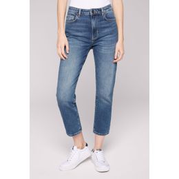 Mom-Jeans SOCCX Gr. 32, Normalgrößen, blau Damen Jeans Mom