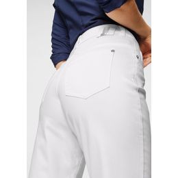 Bequeme Jeans MAC "Gracia" Gr. 34, Länge 32, weiß (white denim) Damen Jeans