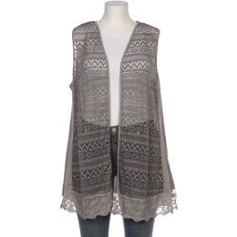 sheego Damen Strickjacke, grau