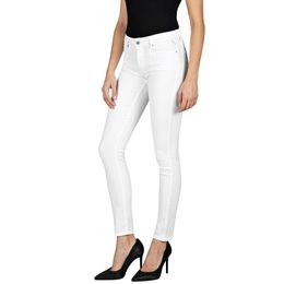 5-Pocket-Jeans Replay "NEW LUZ" Gr. 27, Länge 32, weiß (white c2) Damen Jeans Röhrenjeans