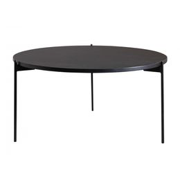Couchtisch Home Affaire "Rombo Rund" Tische Gr. B/H: 74 cm x 38,5 cm, fi 74, schwarz (schwarz, schwarz, schwarz) Couchtische rund oval
