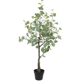 Kunstpflanze I.GE.A. "Kunstbaum Eukalyptus im Topf Pflanze Deko Strauch Busch" Kunstpflanzen Gr. B/H/L: 46 cm x 125 cm x 36 cm, 1 St., grün Künstliche Zimmerpflanzen