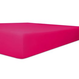 Spannbettlaken kneer "Exclusive-Stretch" Laken Gr. B/L: 140-160 cm x 200-220 cm 1 St., Jersey-Elasthan, 40 cm, 140-160 x 200-220 cm, pink (fuchsia) Spannbettlaken