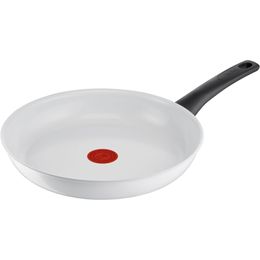 Bratpfanne Tefal "Ceramic Control" Pfannen Gr. Ø 28 cm + Höhe 5 cm, weiß Bratpfannen Sichere Keramikversiegelung, Thermo-Signal, alle Herdarten,Induktion