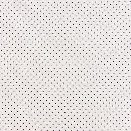 OTTO Stoff Baumwollstoff Trachtenstoff Punkte beige dunkelblau Ø1mm 1,4m Breite
