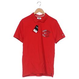 Tommy Jeans Damen Poloshirt, rot, Gr. 38