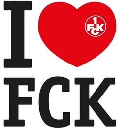 Wandtattoo Wall-Art "Fußball Fanartikel I love FCK" Wandtattoos Gr. B/H/T: 103 cm x 120 cm x 0,1 cm, -, bunt (mehrfarbig) Wandtattoos Geographie