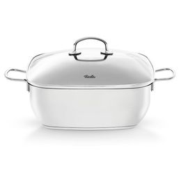 Bräter Fissler "Secural" Töpfe Gr. 6,5 l + Ø 28 cm + Höhe 19 cm, silberfarben Bräter