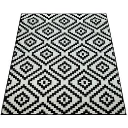 Teppich Paco Home "Stella 400" Teppiche Gr. B/L: 200 cm x 280 cm, 16 mm, 1 St., schwarz Esszimmerteppiche
