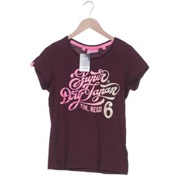 Superdry Damen T-Shirt, bordeaux, Gr. 42