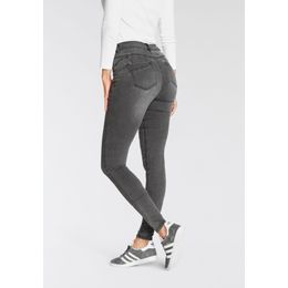 Skinny-fit-Jeans Arizona "Ultra Stretch" Gr. 44, N-Gr, grau (grey, used) Damen Jeans Röhrenjeans