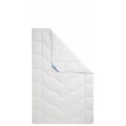Kunstfaserbettdecke Beco "Proneem" Bettdecken Gr. B/L: 155 cm x 220 cm, leicht, Baumwoll Bezug, weiß Steppbettdecke