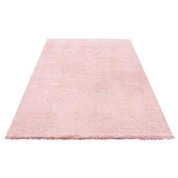 Teppich my home "Desner, Hochflor Teppiche" Teppiche Gr. B/L: 240 cm x 320 cm, 38 mm, 1 St., rosa (rosé) Esszimmerteppiche