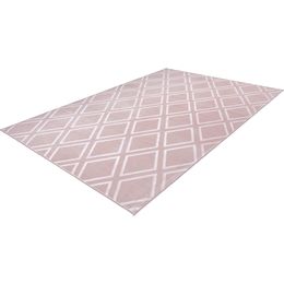 Teppich Calo-deluxe "Latemar 400" Teppiche Gr. B/L: 200 cm x 290 cm, 7 mm, 1 St., rosa Esszimmerteppiche