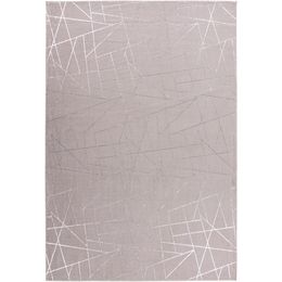 Teppich me gusta "Bijou 125" Teppiche Gr. B/L: 200 cm x 290 cm, 20 mm, 1 St., grau (silberfarben, taupe) Esszimmerteppiche