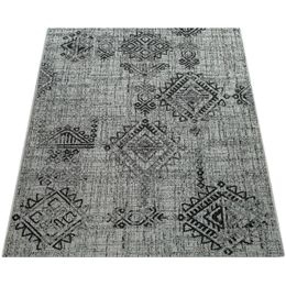 Teppich Paco Home "Coco 204" Teppiche Gr. B/L: 200 cm x 280 cm, 4 mm, 1 St., grau Esszimmerteppiche