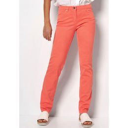 Straight-Jeans Toni "Perfect Shape Straight" Gr. 46, N-Gr, rot (lobster) Damen Jeans Gerade