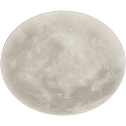 LED Deckenleuchte Trio LEUCHTEN "Lunar" Lampen Gr. Ø 40 cm Höhe: 10 cm, weiß LED Deckenlampen Fernbedienung,integrierter Dimmer,Nachtlicht