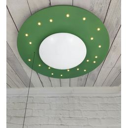 Deckenleuchte Niermann "Starlight, Salbeigrün" Lampen Gr. Ø 54 cm Höhe: 11 cm, grün (salbeigrün) Kinder Kinderlampe Kinderzimmerleuchten