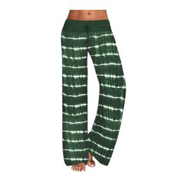 ZWY Loungepants Loose tie-dye printed yoga wide-leg track pants