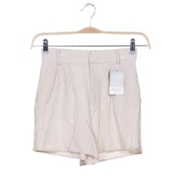 stradivarius Damen Shorts, cremeweiß, Gr. 34