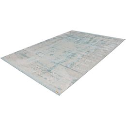 Teppich Calo-deluxe "Texsa 355" Teppiche Gr. B/L: 80 cm x 150 cm, 15 mm, 1 St., blau (hellblau) Esszimmerteppiche