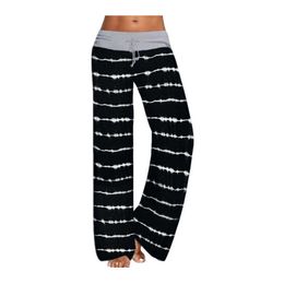 ZWY Loungepants Loose tie-dye printed yoga wide-leg track pants