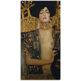 Wandbild Artland "Judith I., 1901" Bilder Gr. B/H: 50 cm x 100 cm, Leinwandbild Frau, 1 St., gelb Kunstdrucke