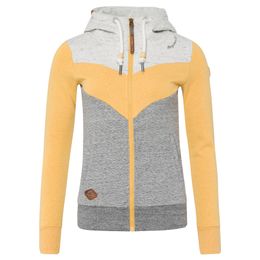 Sweatjacke Ragwear "TREGA ZIP O" Gr. S (36), gelb (yellow) Damen Sweatjacken