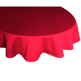 Tischdecke WIRTH "Westport" Tischdecken Gr. B/L: 190 cm x 130 cm, 1 St., oval, rot Tischdecken