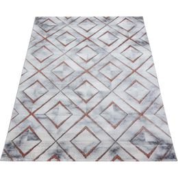 Teppich Ayyildiz Teppiche "NAXOS 3811" Teppiche Gr. B/L: 200 cm x 290 cm, 12 mm, 1 St., braun (bronzefarben) Esszimmerteppiche
