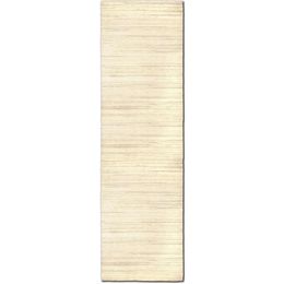 Läufer morgenland "GABBEH FEIN UNI" Teppiche Gr. B/L: 80 cm x 300 cm, 18 mm, 1 St., beige (natur) Teppichläufer