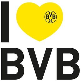 Wandtattoo Wall-Art "Fußball I love BVB" Wandtattoos Gr. B/H/T: 120 cm x 120 cm x 0,1 cm, bunt (mehrfarbig) Wandtattoos Wandsticker